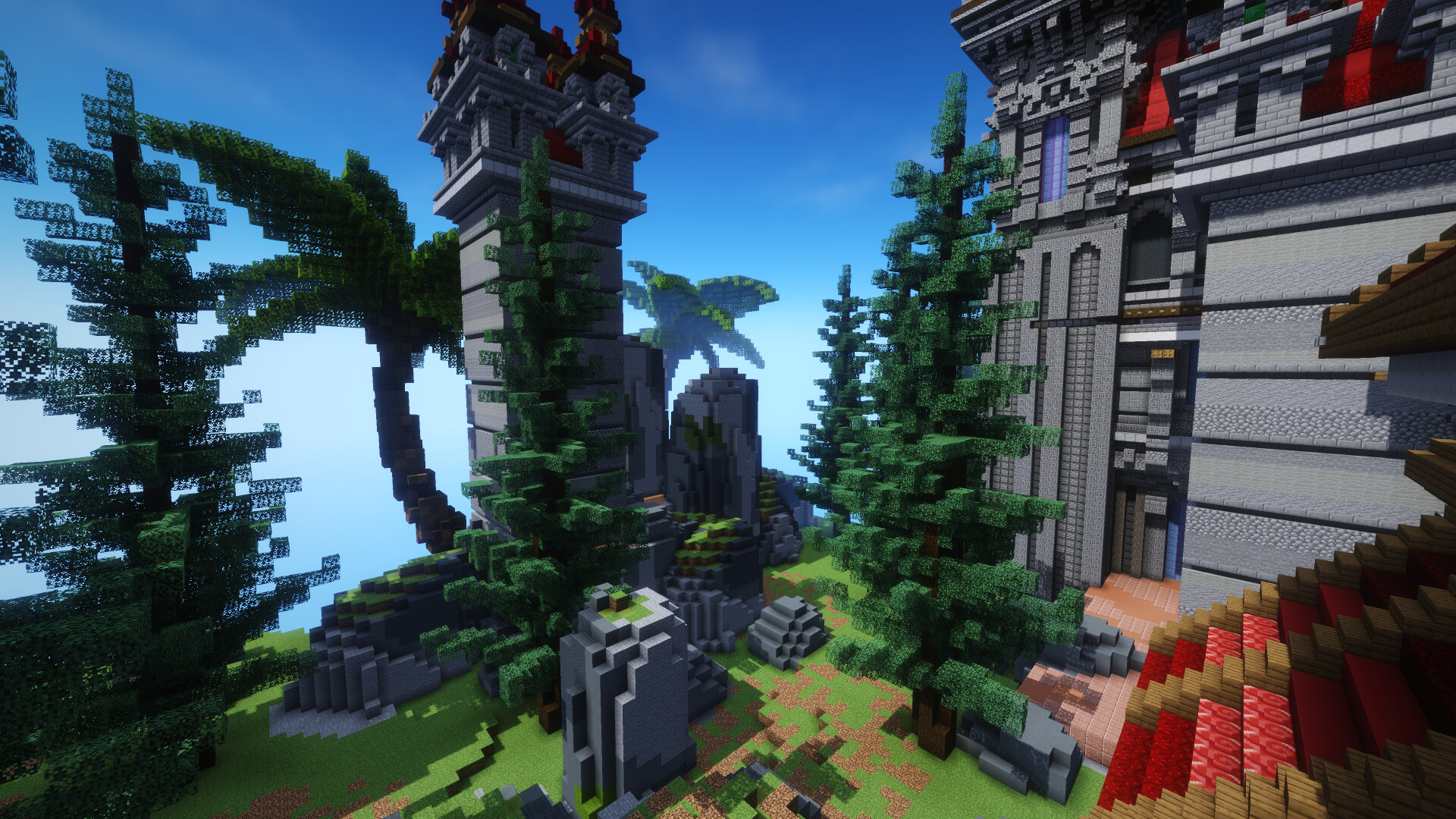 Floating Medieval Spawn Minecraft Map