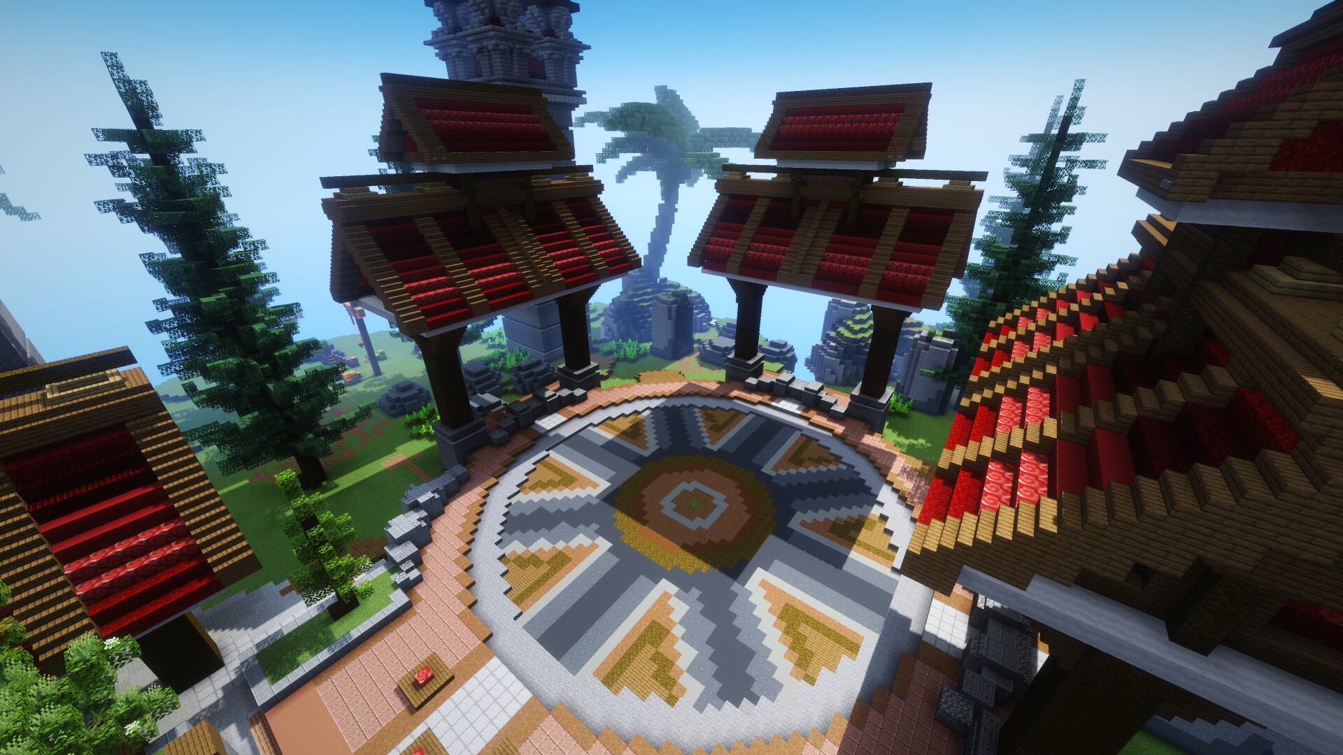 Floating Medieval Spawn Minecraft Map