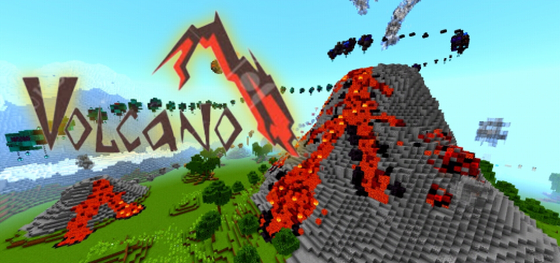 Volcano parkour PE only Minecraft Map