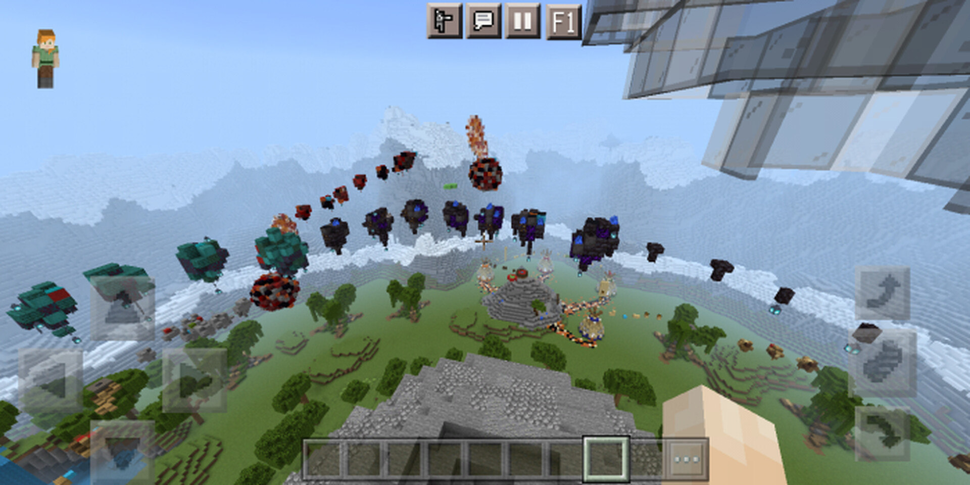 Volcano parkour PE only Minecraft Map