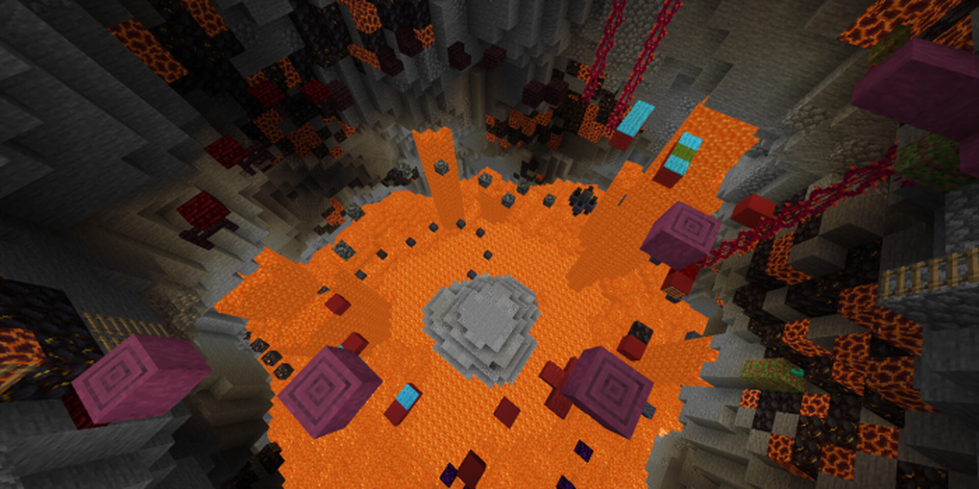 Volcano parkour PE only Minecraft Map