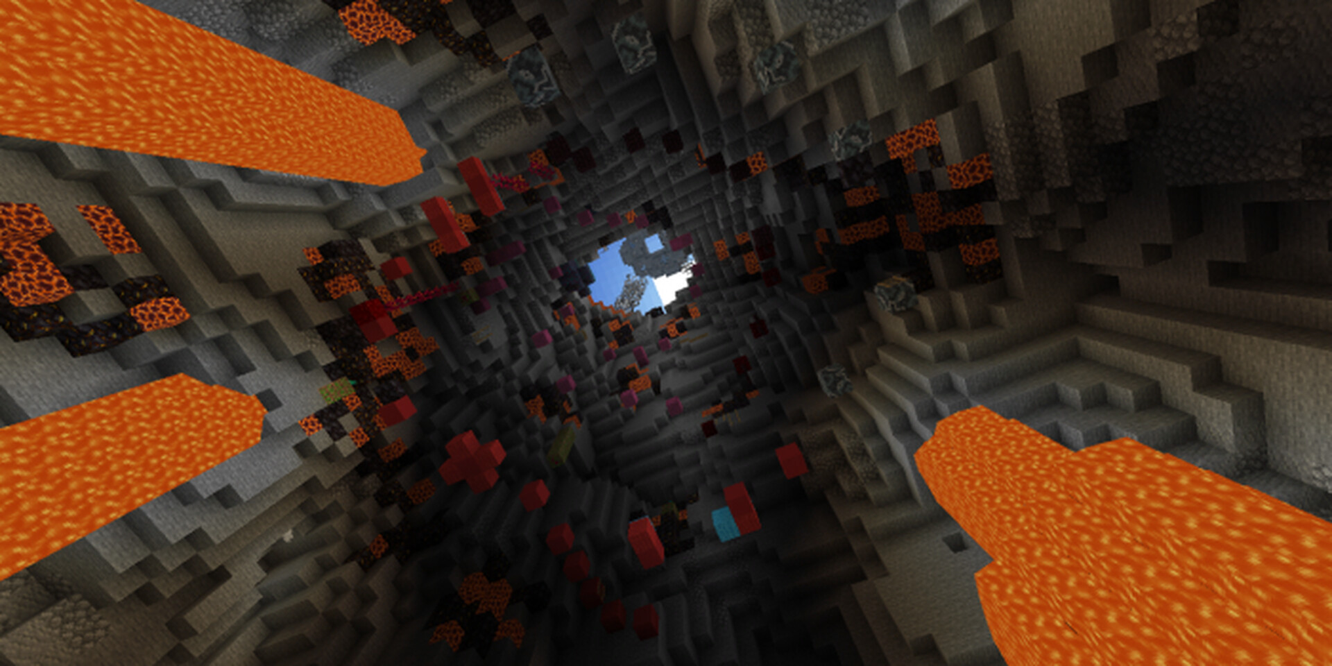 Volcano parkour PE only Minecraft Map