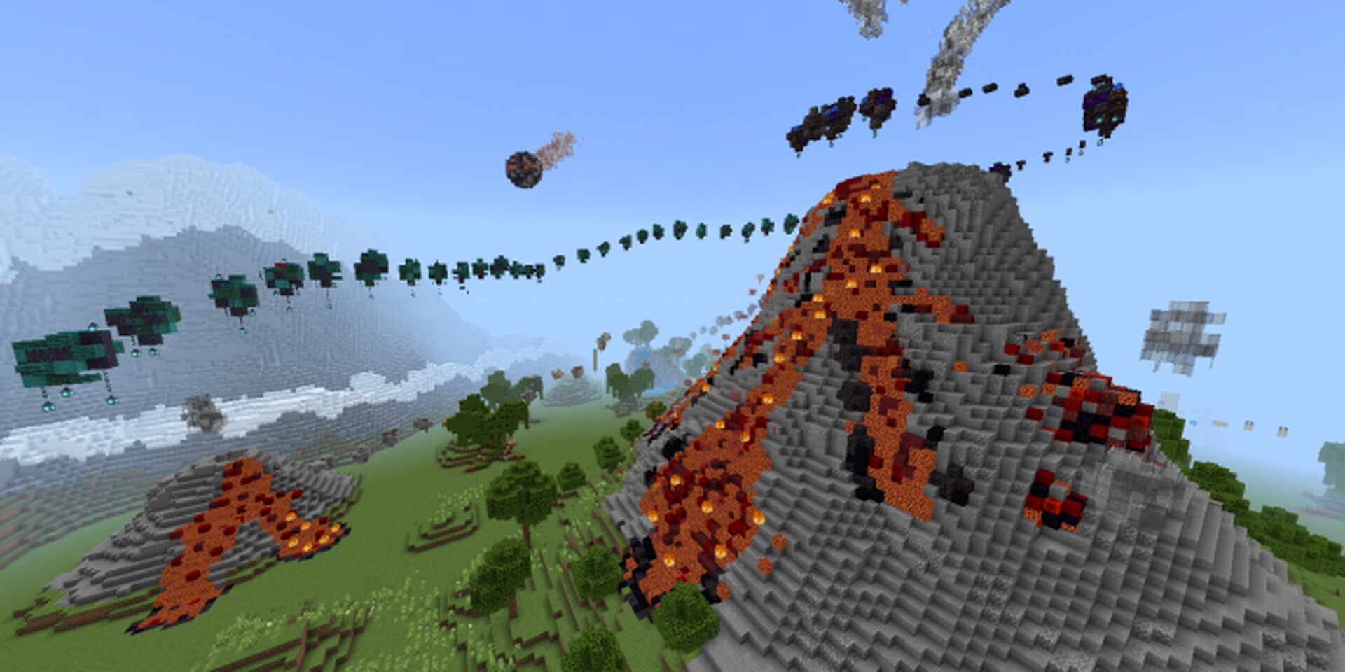 Volcano parkour PE only Minecraft Map