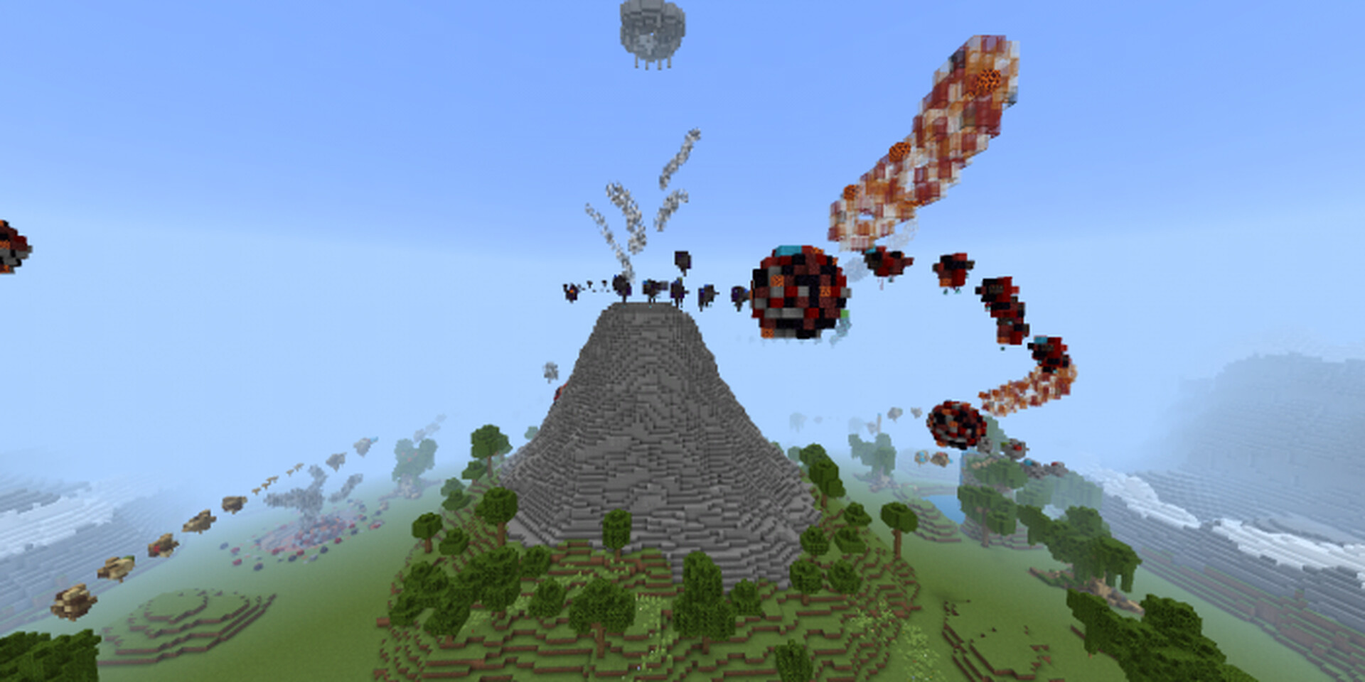Volcano parkour PE only Minecraft Map