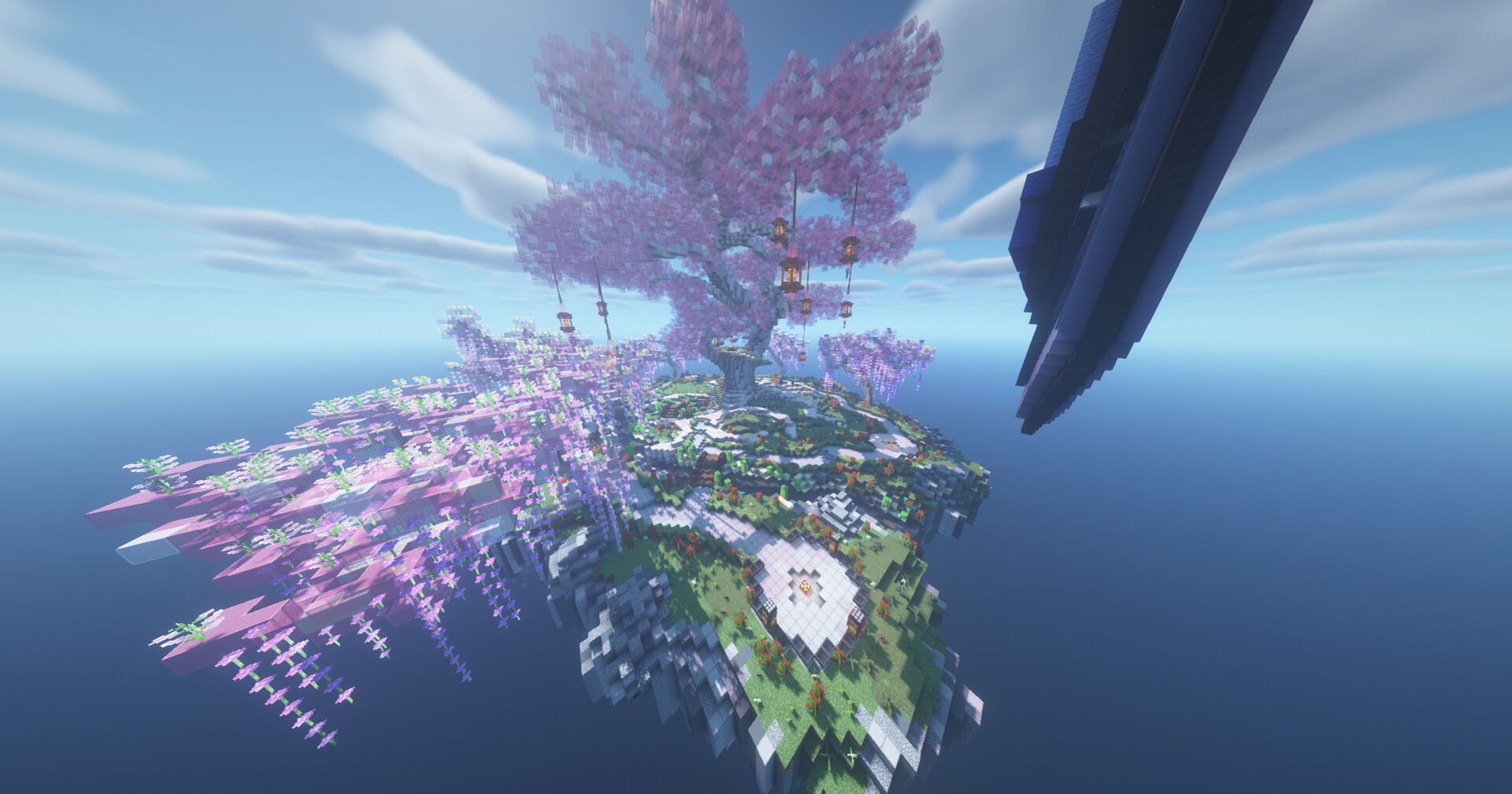 ⭐ EXCLUSIVE ⭐ Pink Tree Lobby - AliensBuilds 🌸 Minecraft Map