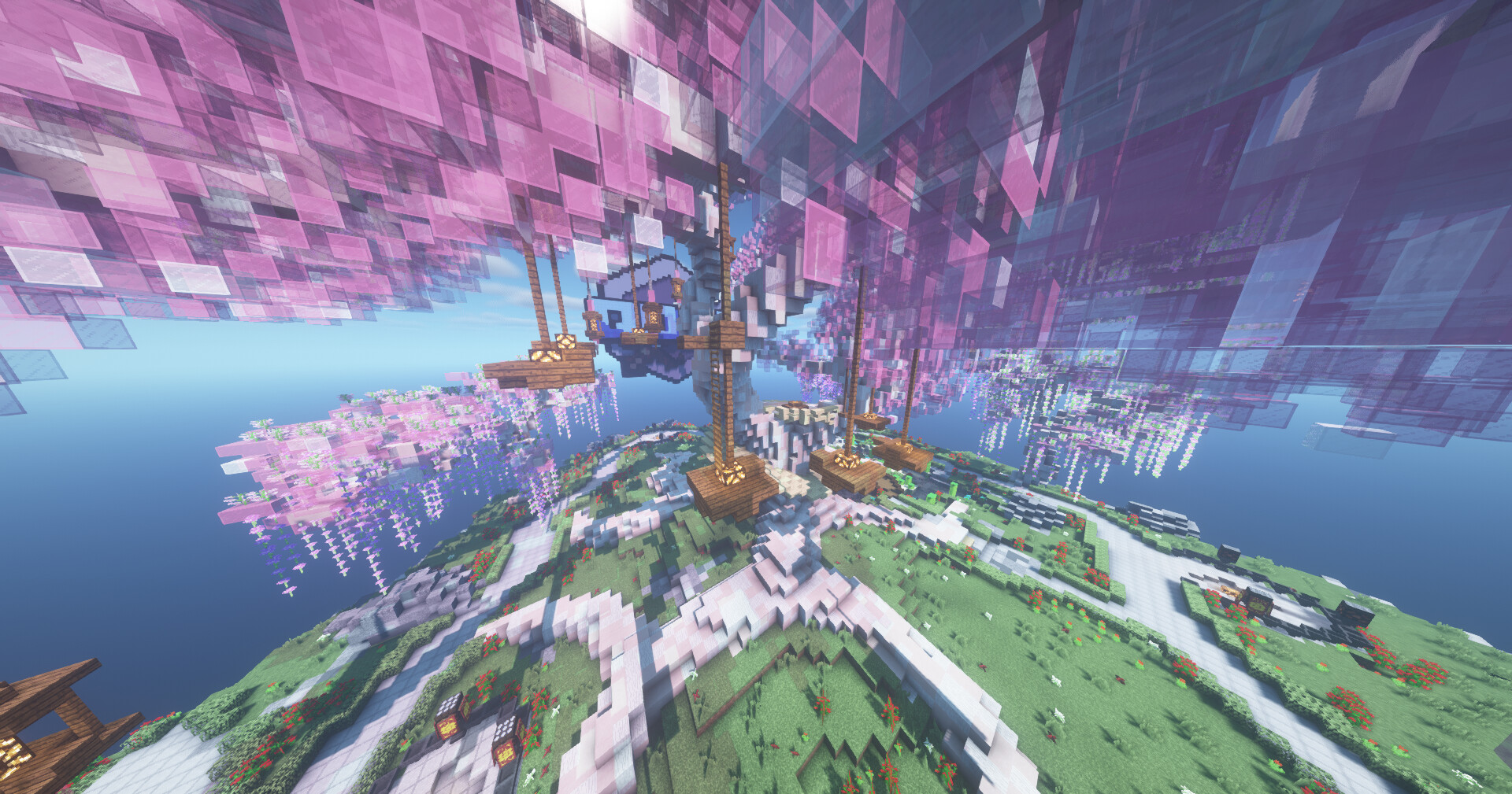 ⭐ EXCLUSIVE ⭐ Pink Tree Lobby - AliensBuilds 🌸 Minecraft Map