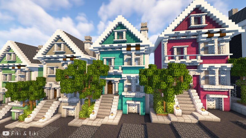 Row House Street Minecraft Map