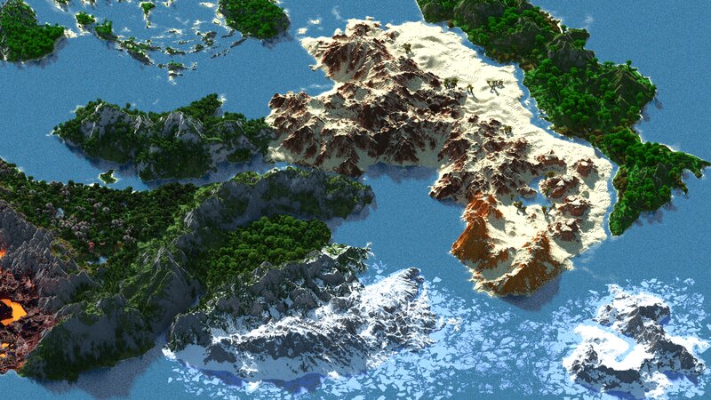 Small World RPG - Sylvia [WorldPainter] Minecraft Map