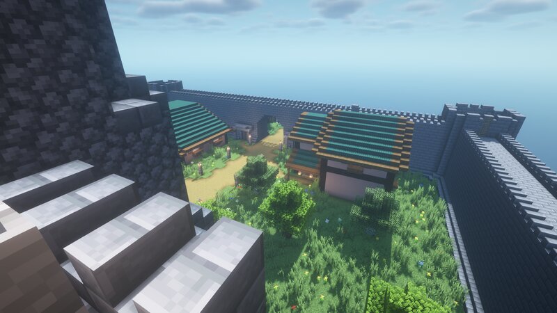 Medieval Castle and Town Minecraft Map
