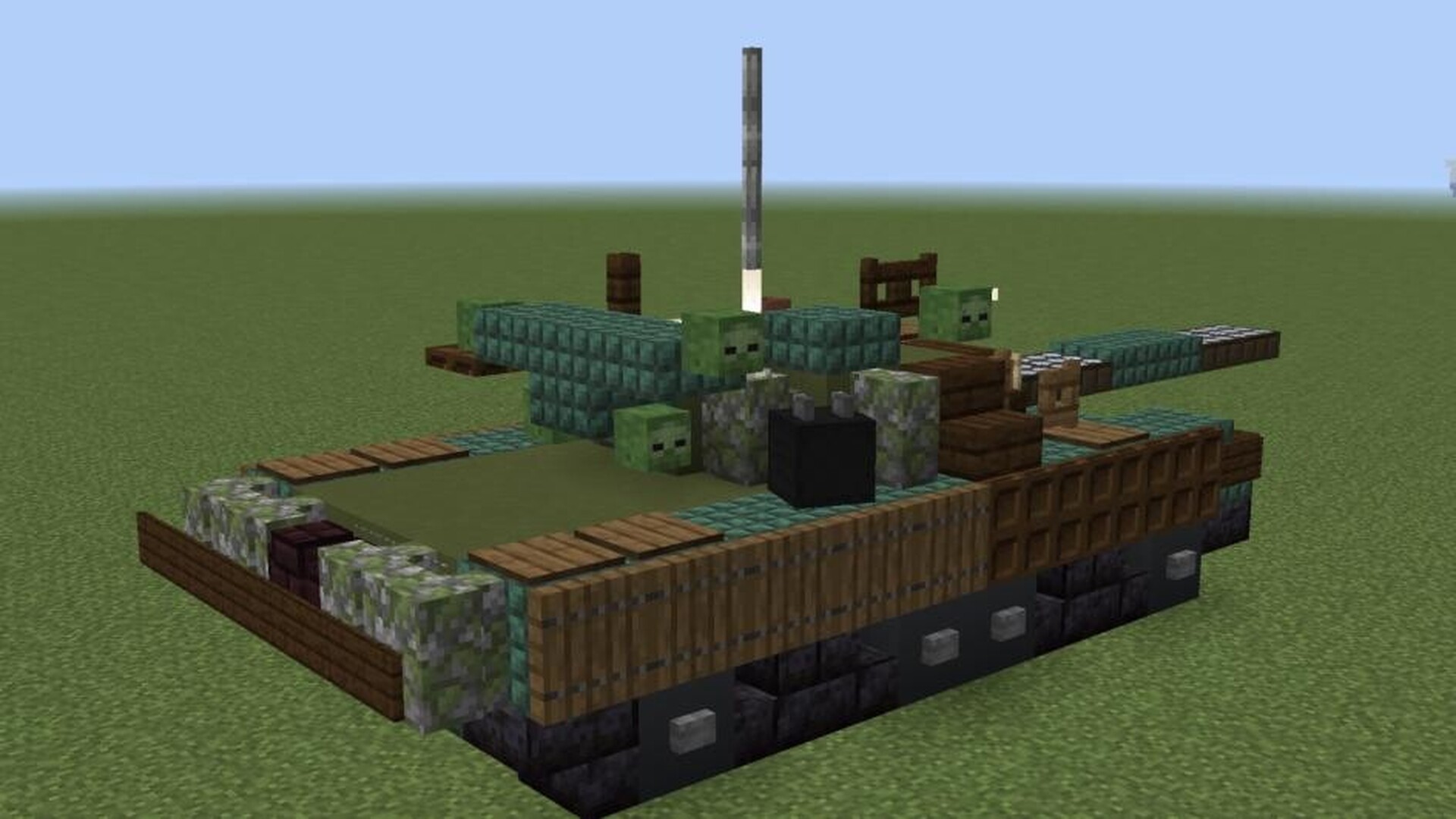 1.5:1 scale T-80U v3 Minecraft Map