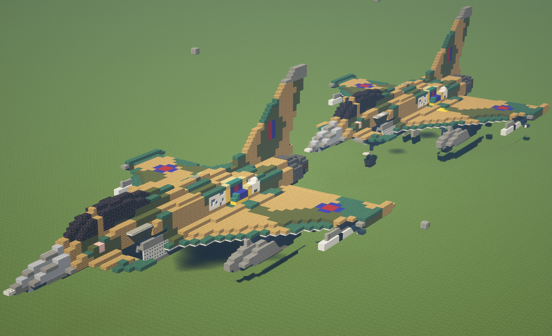Eurofighter Typhoon FGR.4, GINA Livery 4:1 Scale. Minecraft Map