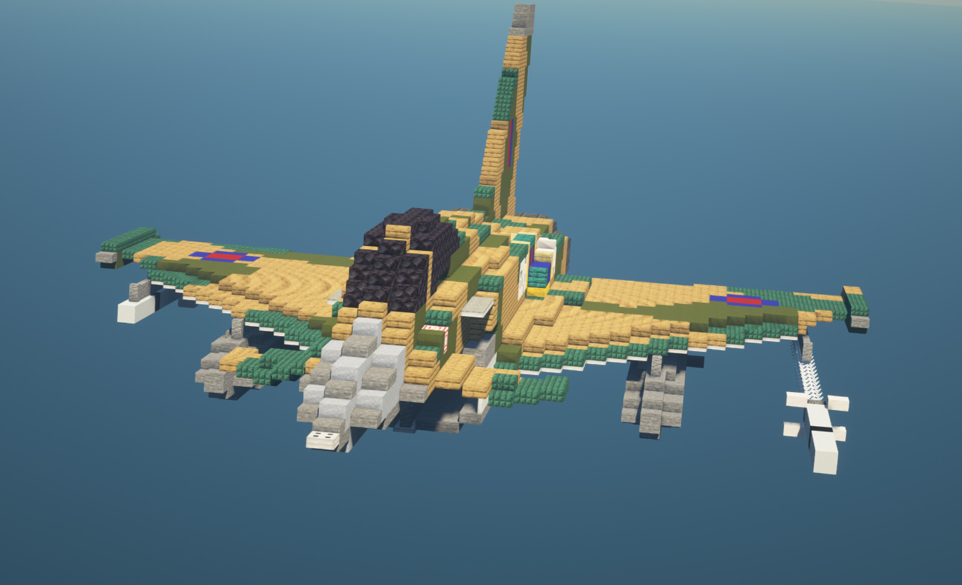 Eurofighter Typhoon FGR.4, GINA Livery 4:1 Scale. Minecraft Map