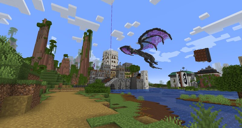 Lake Castle - Survival Spawn Minecraft Map