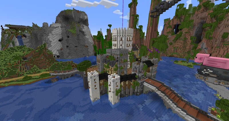 Lake Castle - Survival Spawn Minecraft Map
