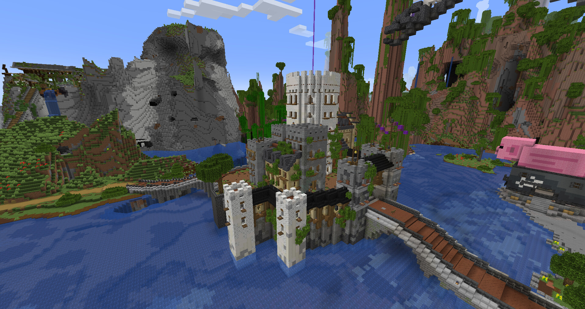 Lake Castle - Survival Spawn Minecraft Map