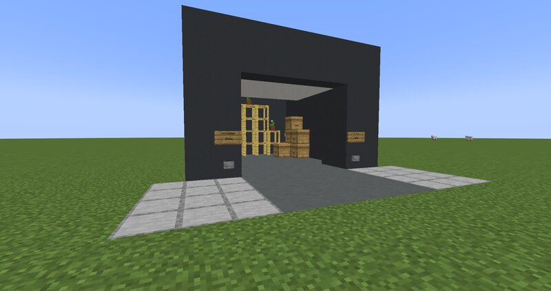 Garage with opening system Minecraft Map