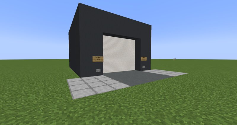 Garage with opening system Minecraft Map