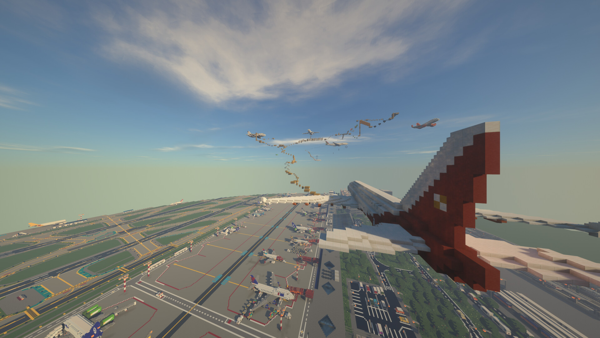 airplane parcour [download] Minecraft Map