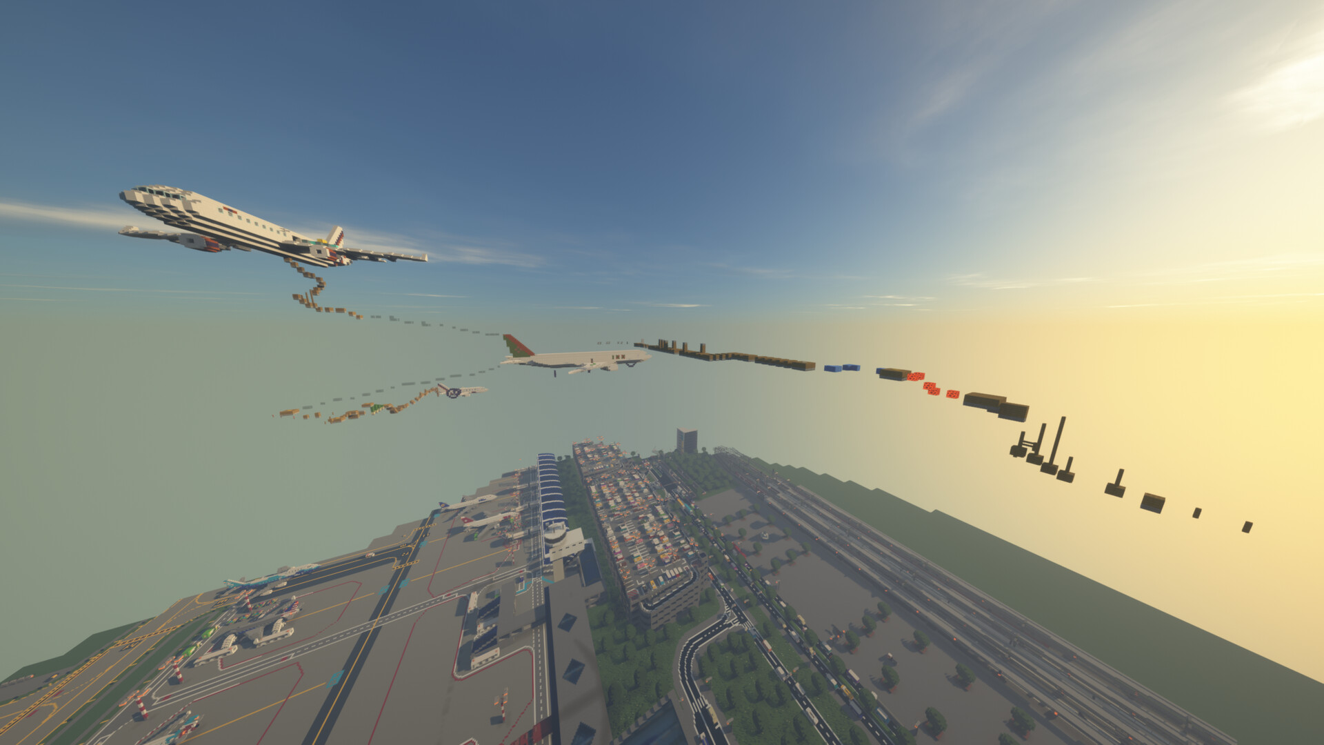 airplane parcour [download] Minecraft Map