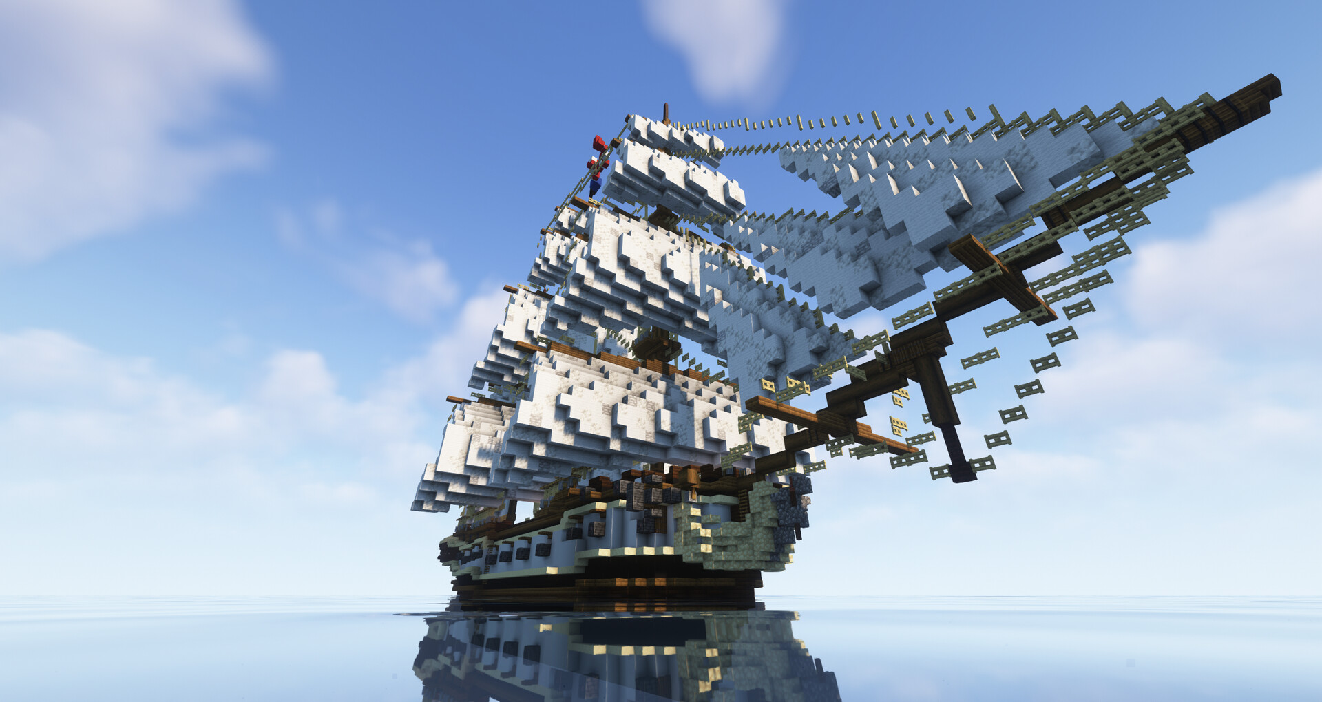 Frigate inspired by USS Essex 1799 Minecraft Map