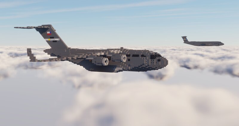 Boeing C-17 Globemaster III 1.5:1 Minecraft Map