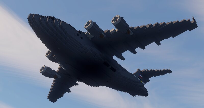 Boeing C-17 Globemaster III 1.5:1 Minecraft Map