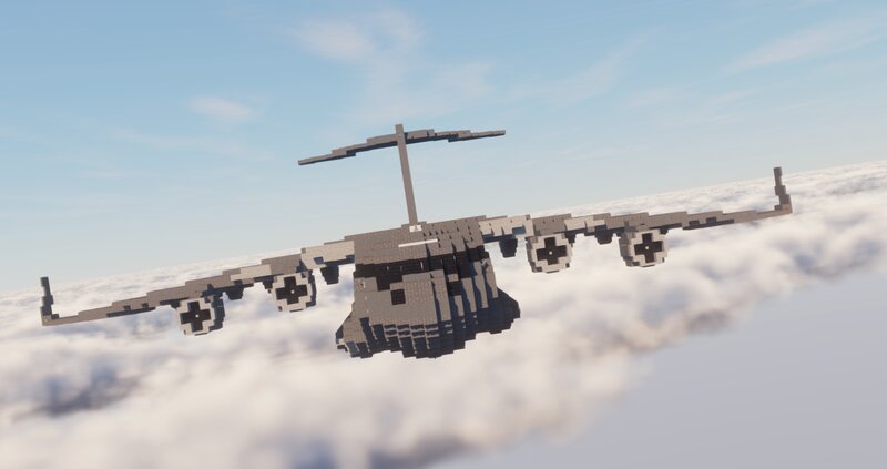 Boeing C-17 Globemaster III 1.5:1 Minecraft Map
