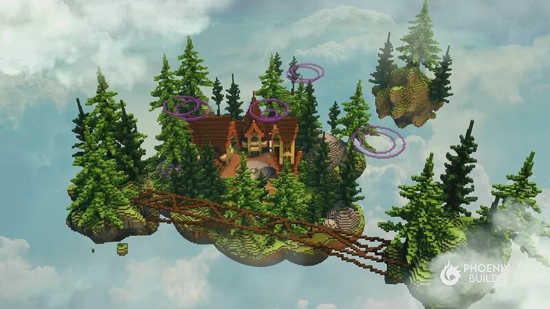 FREE Forest LOBBY/HUB Minecraft Map