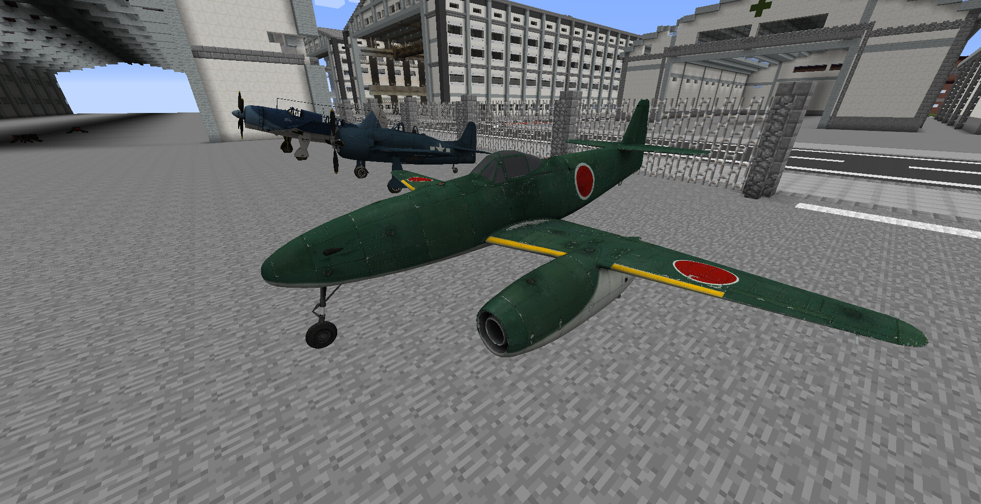 1.7.10 Mchelicopter Mod more WW2 planes (SB2C/J9N1/F8F-2) Minecraft Map