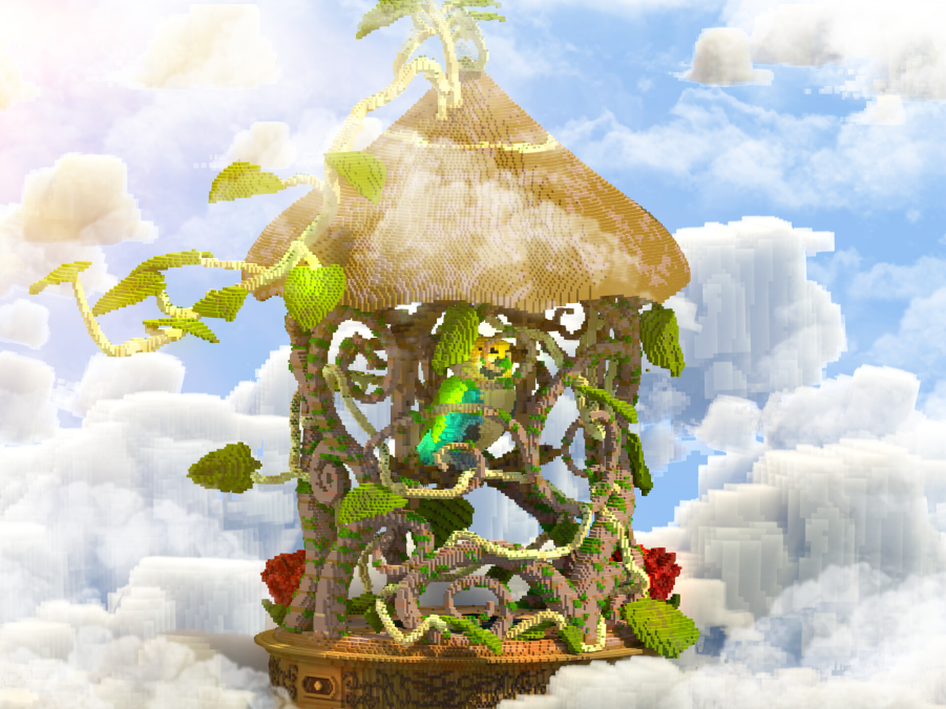 Bird Cage - Mine map. Minecraft Map