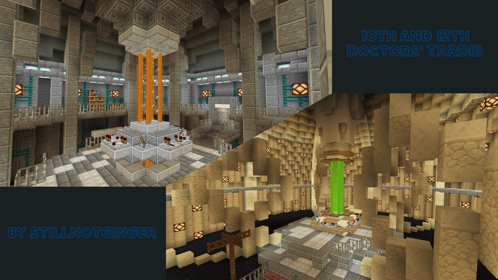 10th and 12th Doctors' TARDIS Minecraft Map