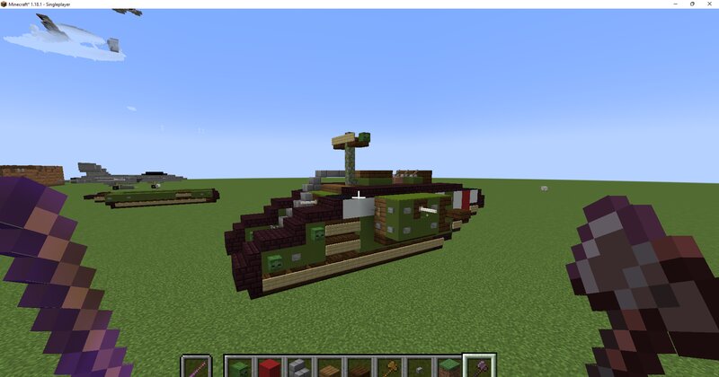 WW1 British Mk 5 tank Minecraft Map