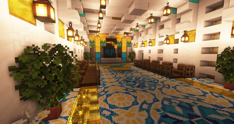 White Palace made in survival Minecraft Map