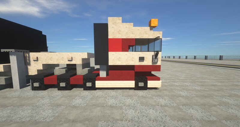 Super heavy transport truck carrying dumptruck Minecraft Map