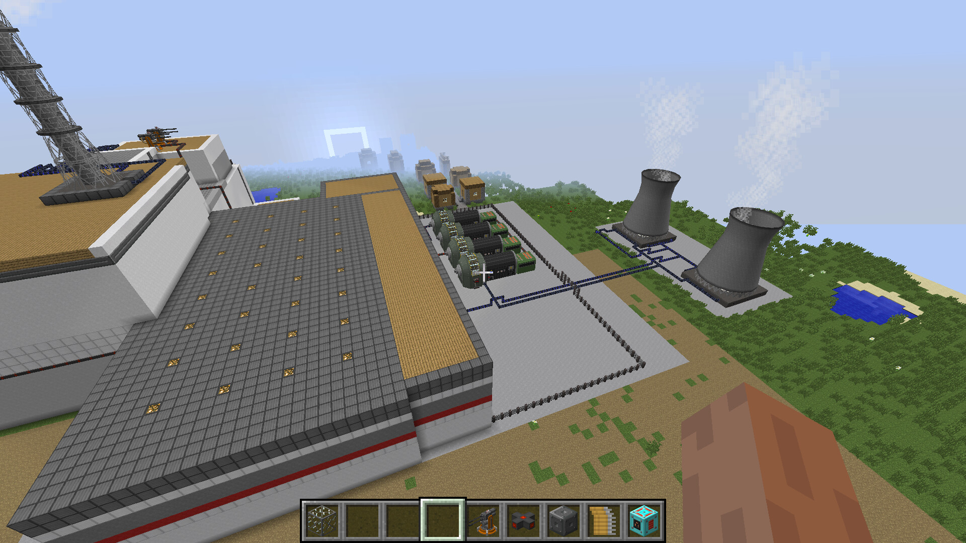 HBM's NTM mod Energy Research Facility Minecraft Map