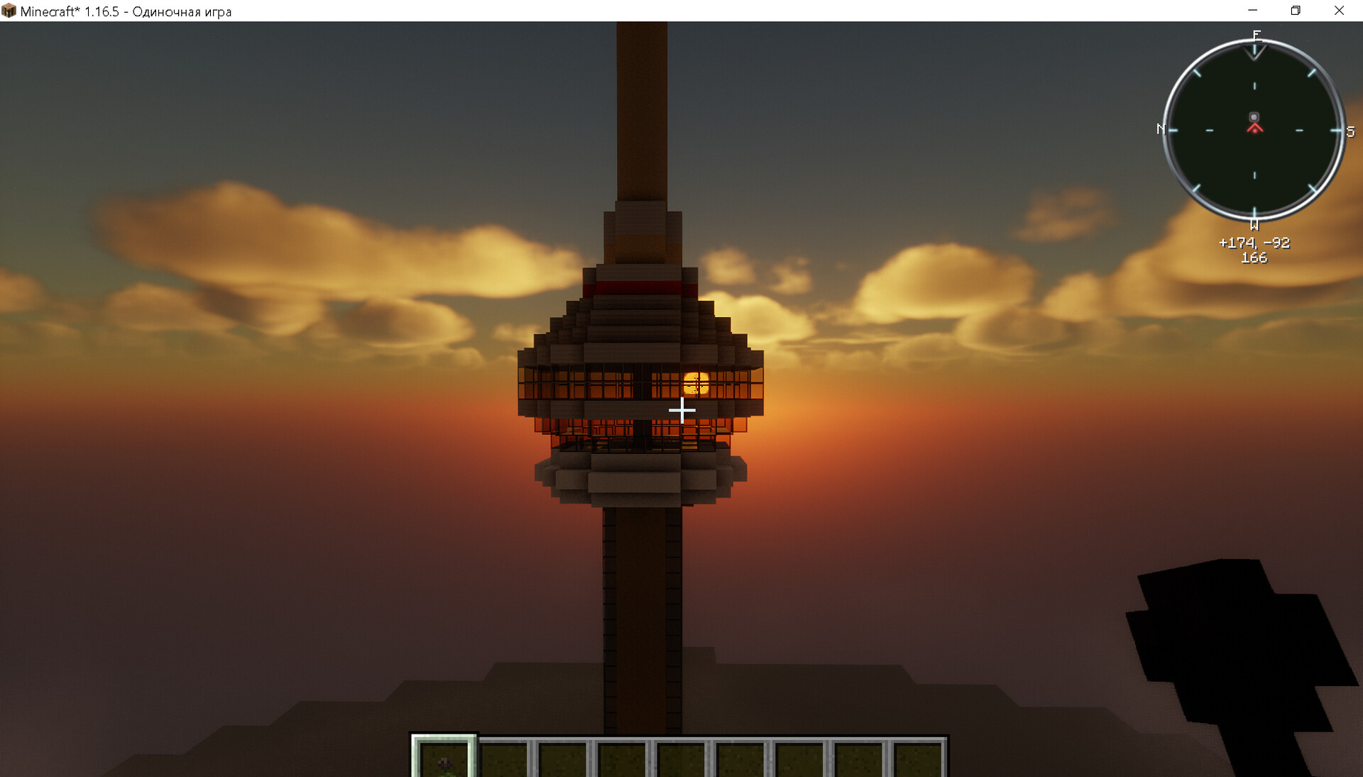 CN Tower, Scale 1/3 Minecraft Map