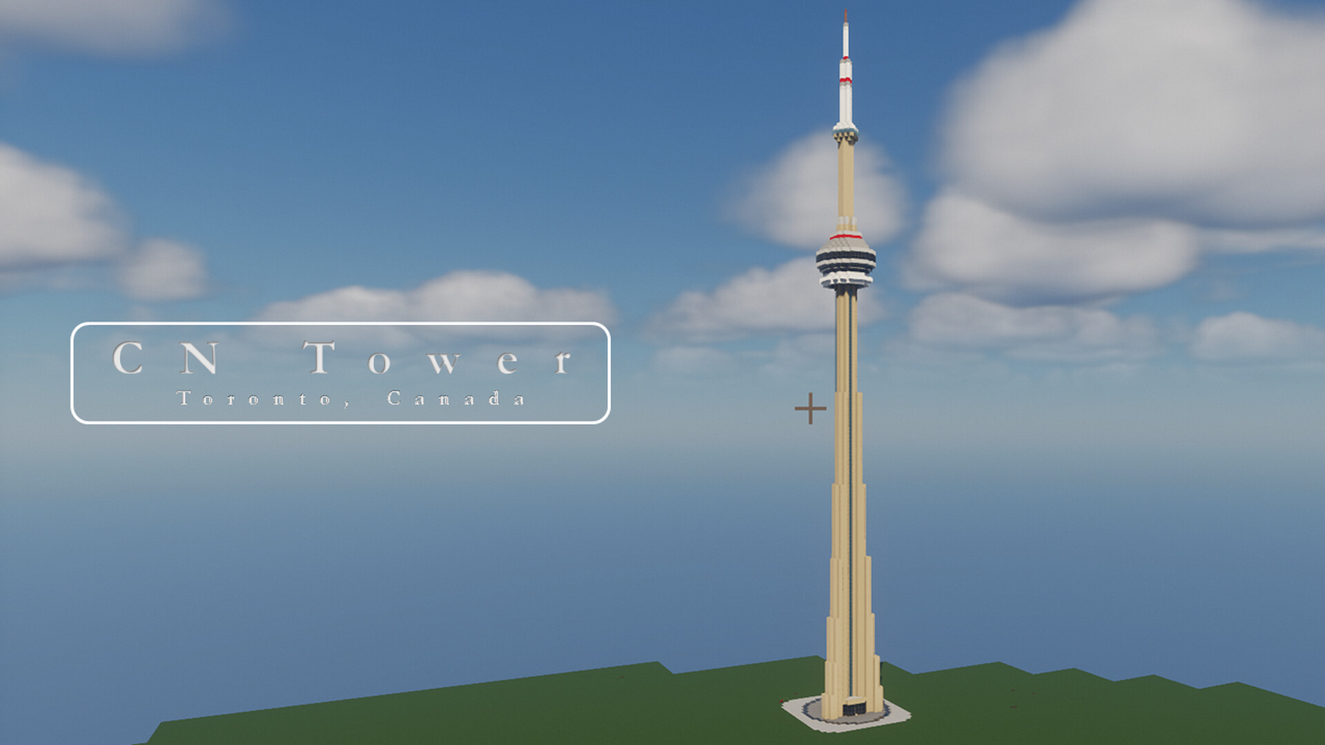 CN Tower, Scale 1/3 Minecraft Map