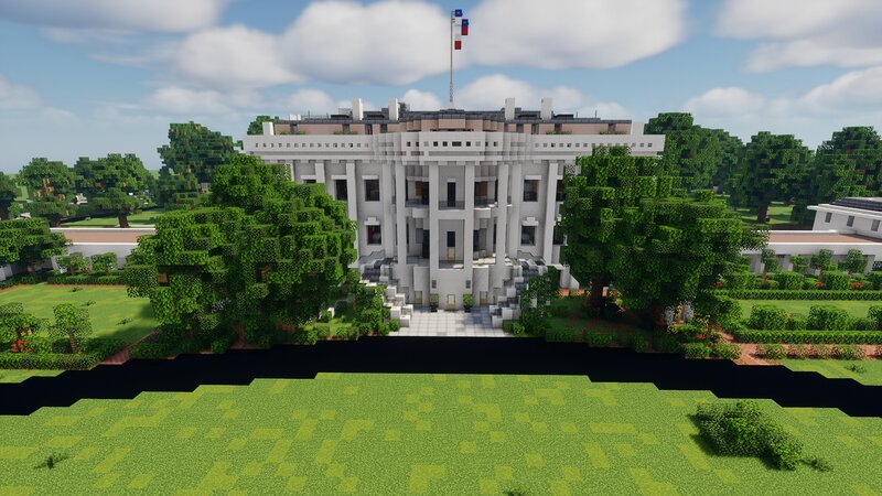 White House 1:1 Recreation with Full Interior! Minecraft Map