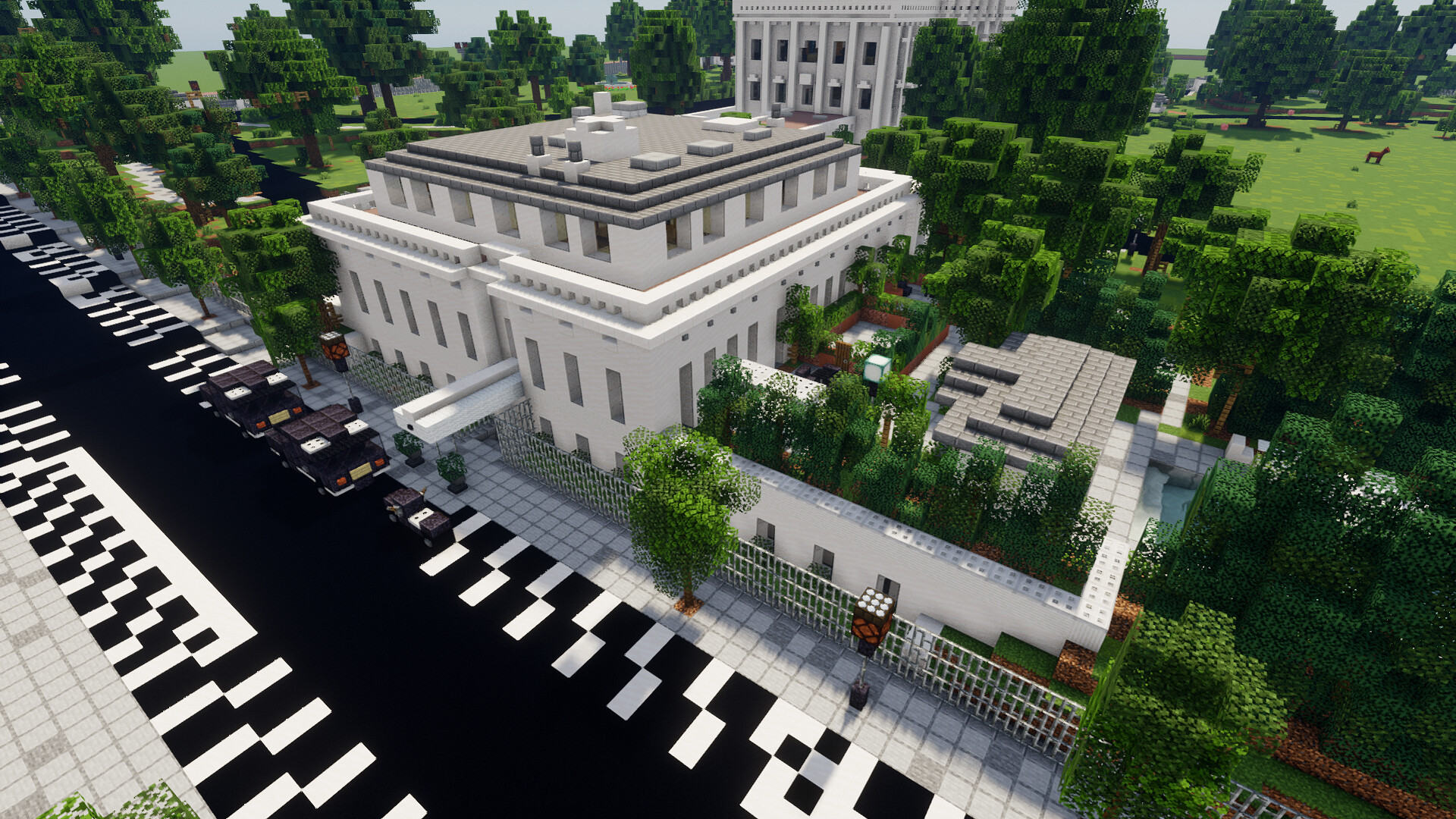 White House 1:1 Recreation with Full Interior! Minecraft Map