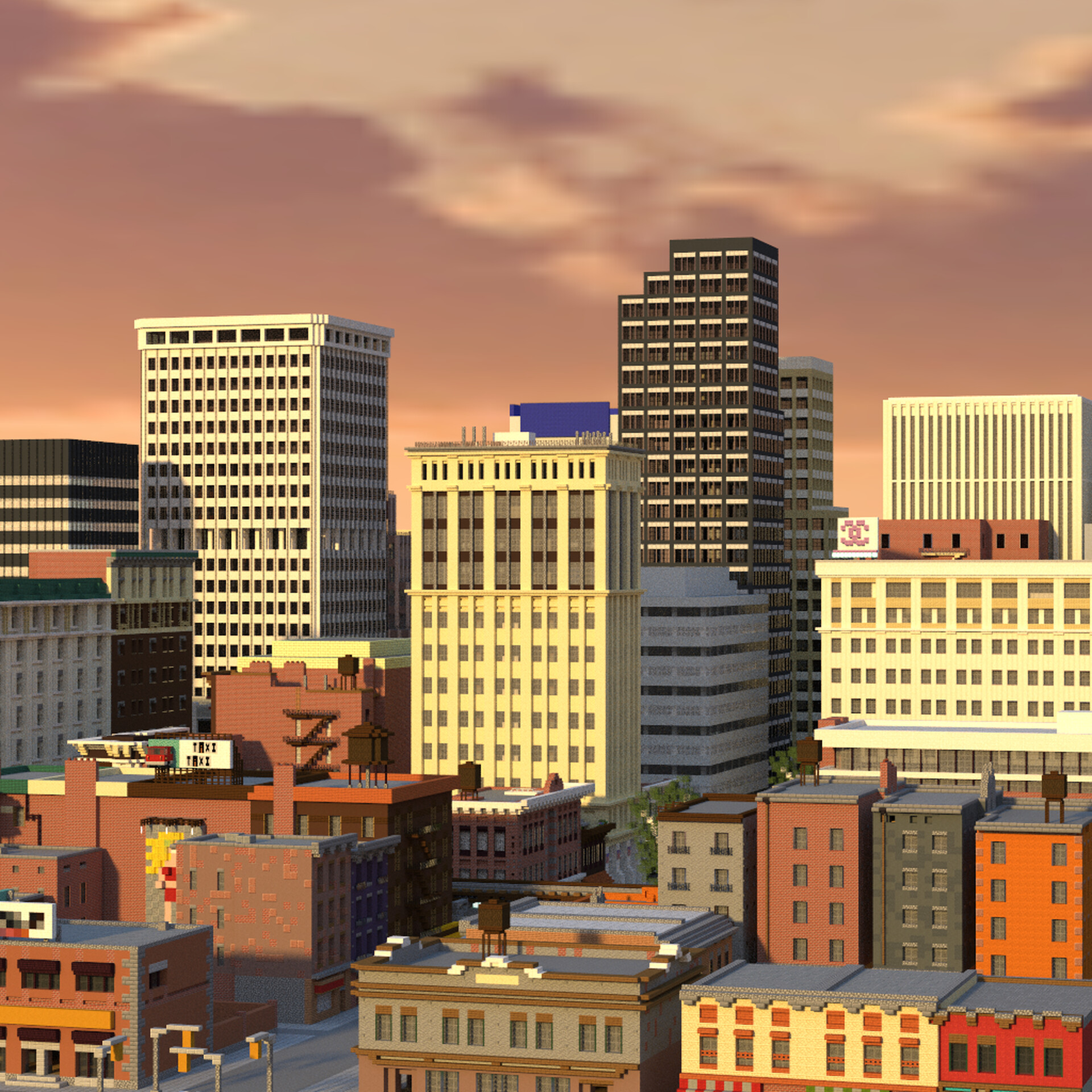 American big city Minecraft Map
