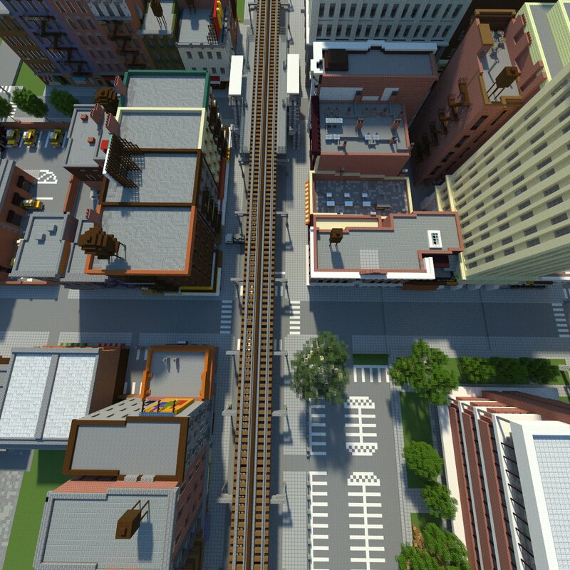 American big city Minecraft Map