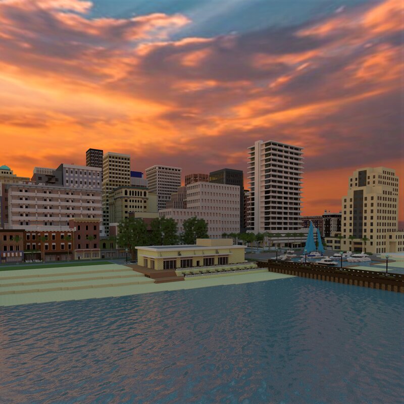 American big city Minecraft Map