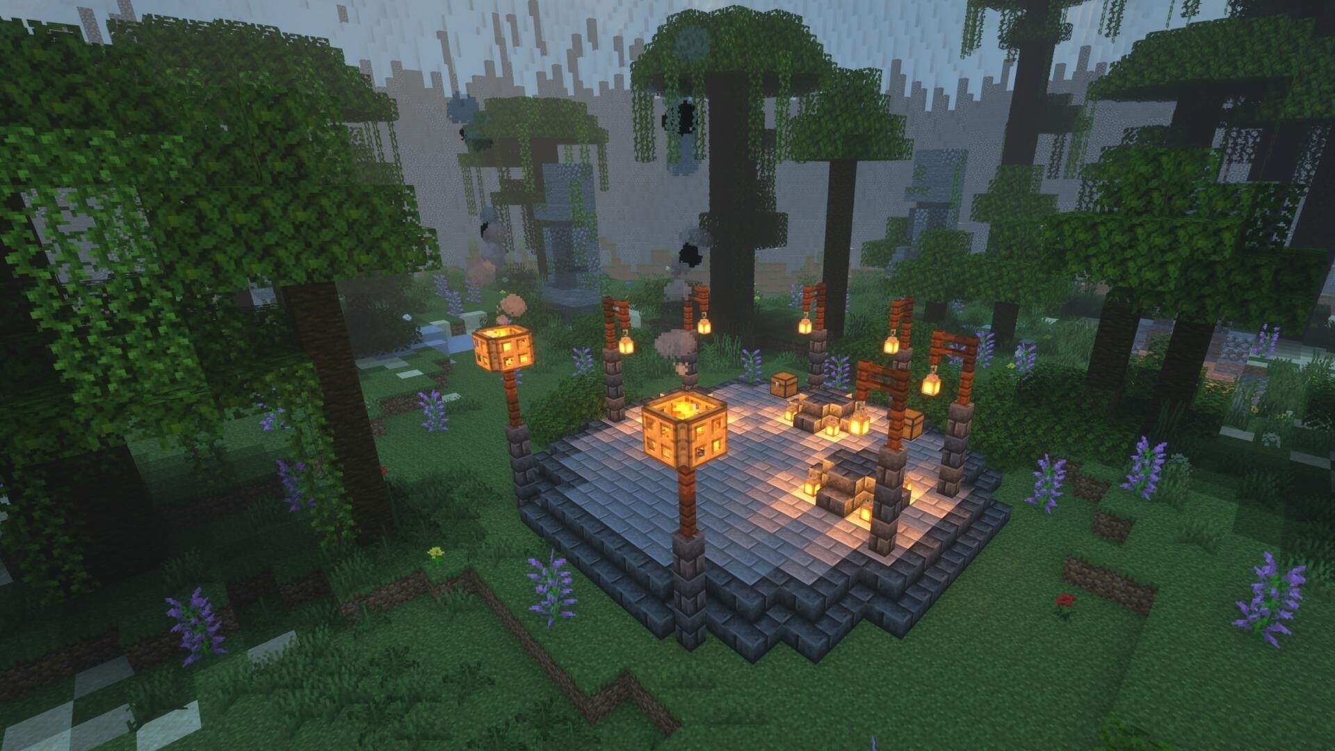 Statues island hub - Java + Bedrock! Minecraft Map