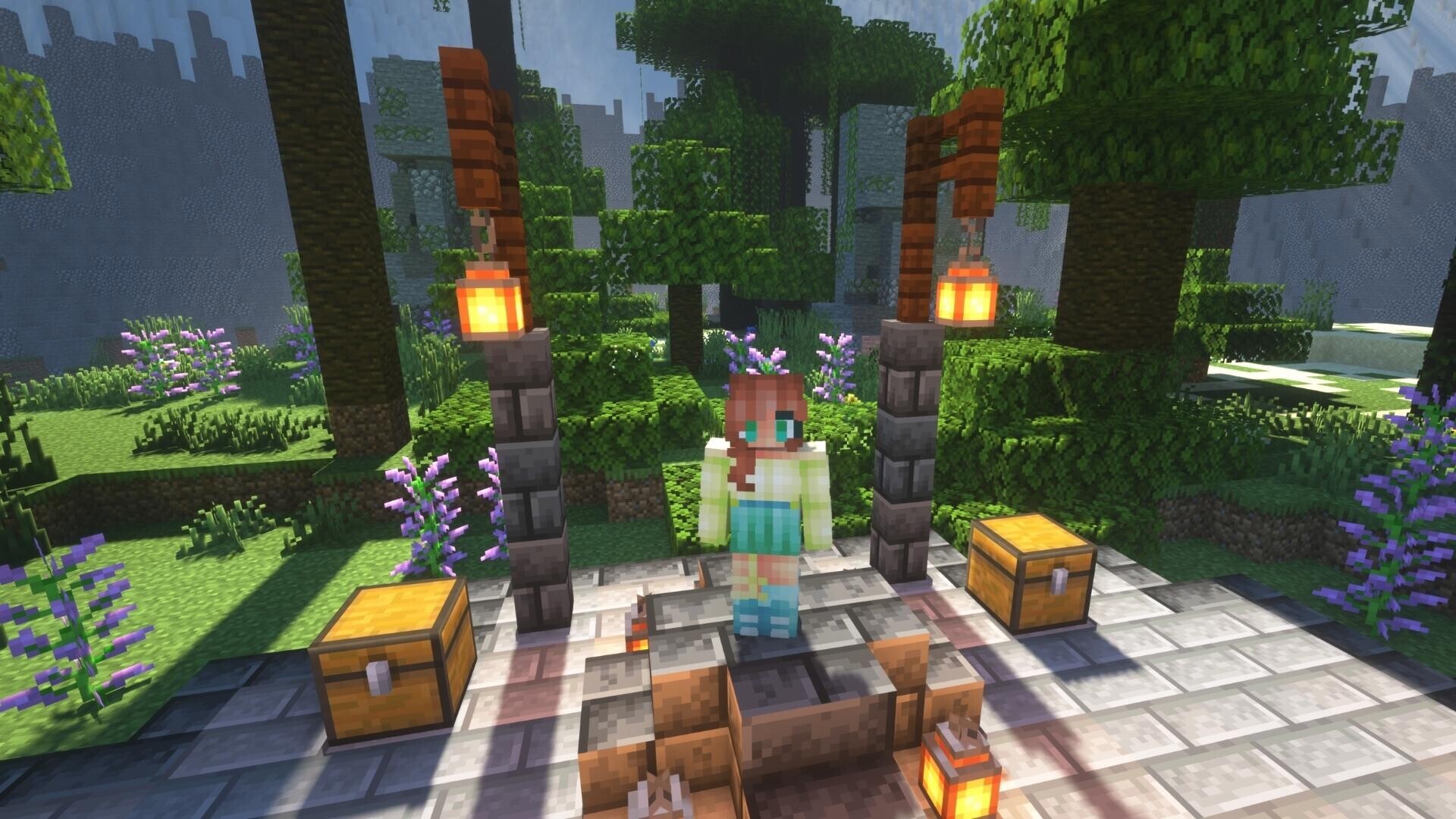 Statues island hub - Java + Bedrock! Minecraft Map