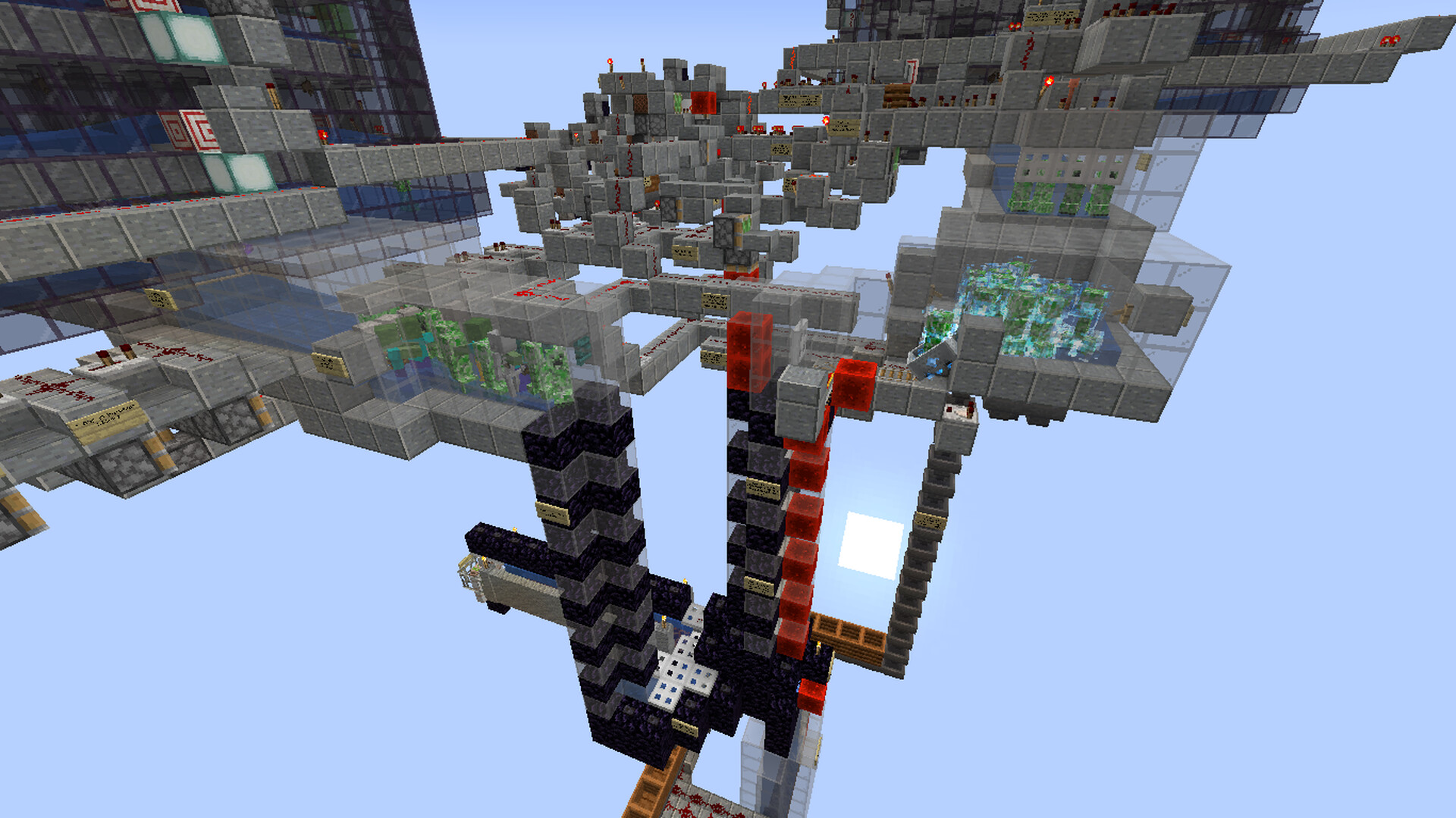 Automatic AFK Mob Head Farm Minecraft Map