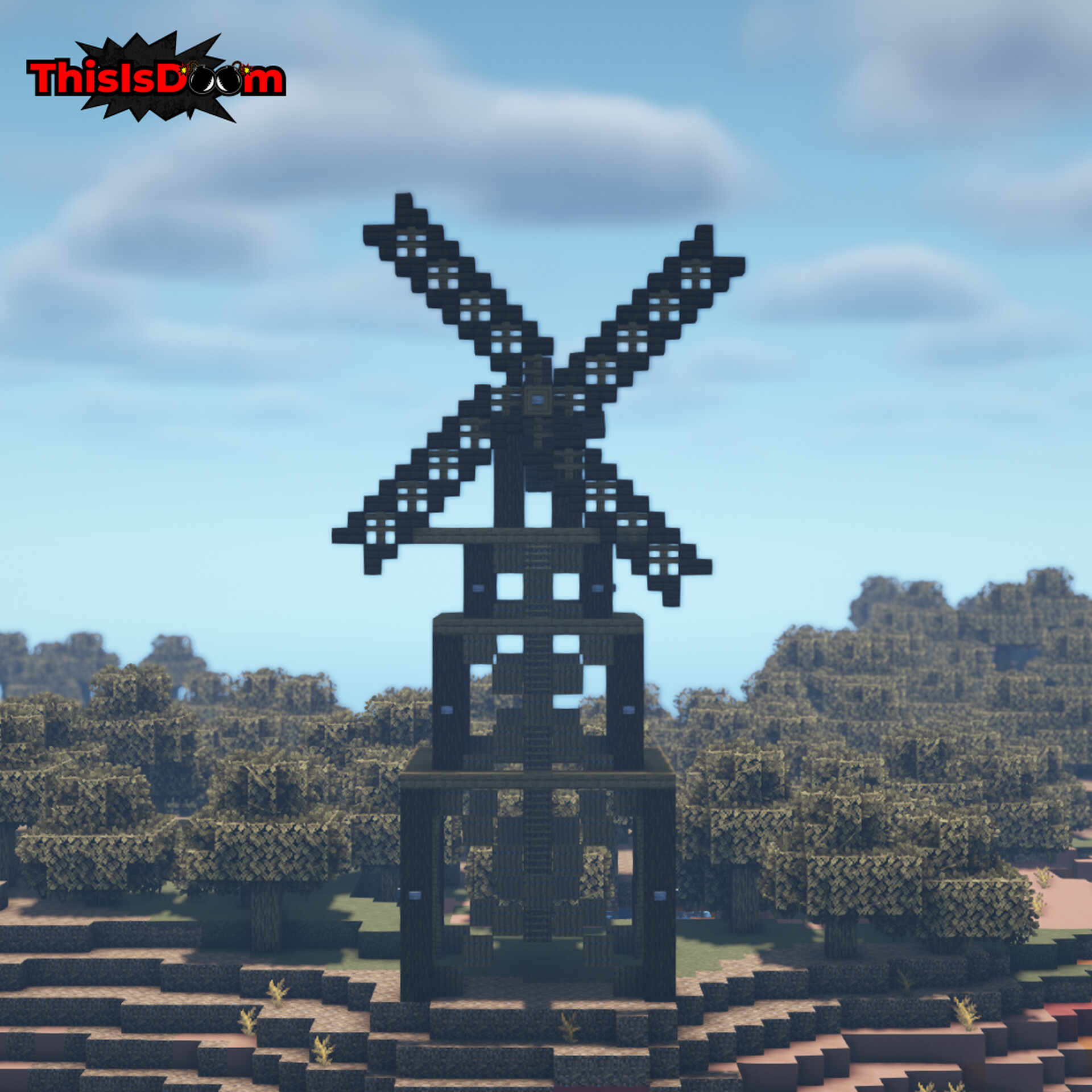 Wind Pump (Build and Litematic) Minecraft Map