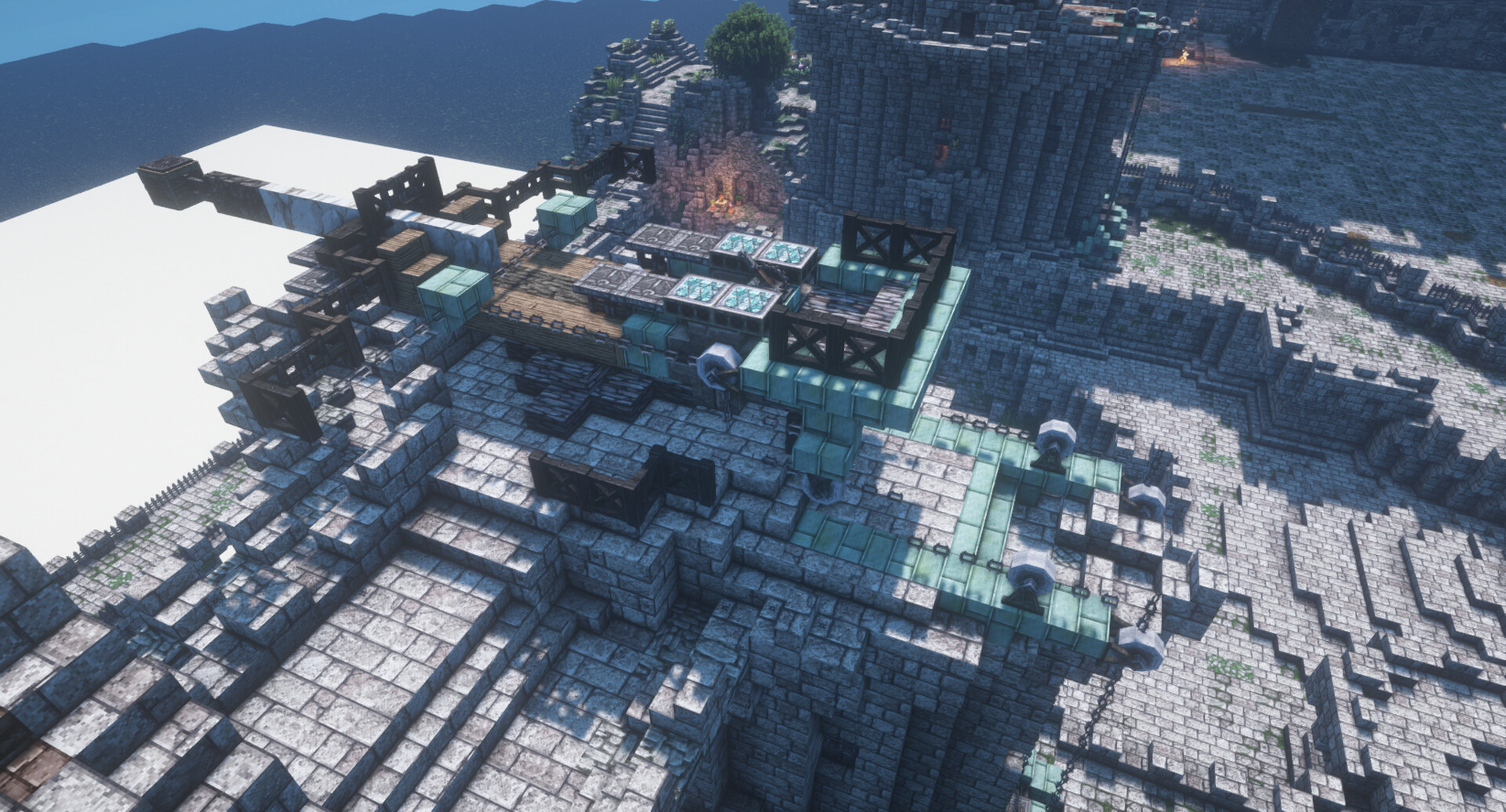 The beautiful garden I built in 12 hours in My Flower City Minecraft Map