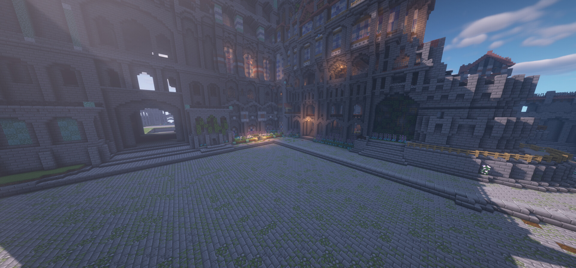 The beautiful garden I built in 12 hours in My Flower City Minecraft Map