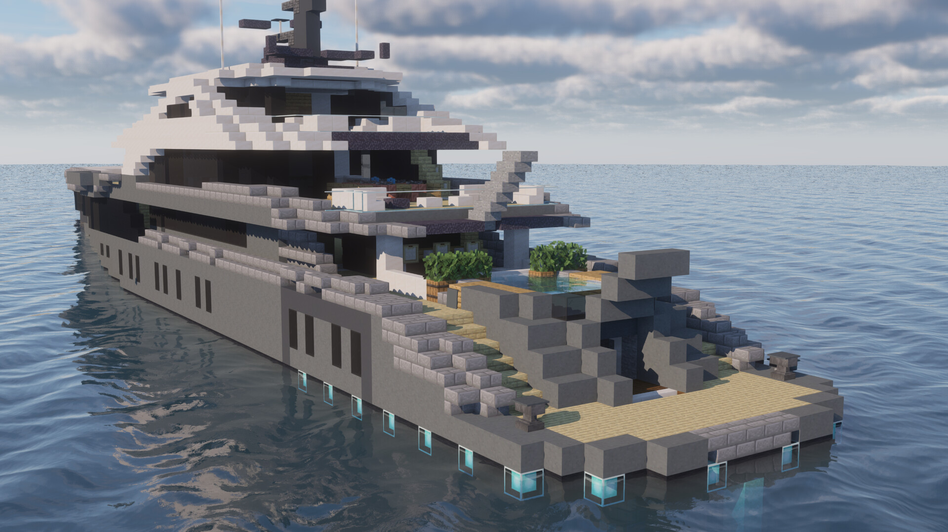 Superyacht Tatiana By bilgin yachts Minecraft Map
