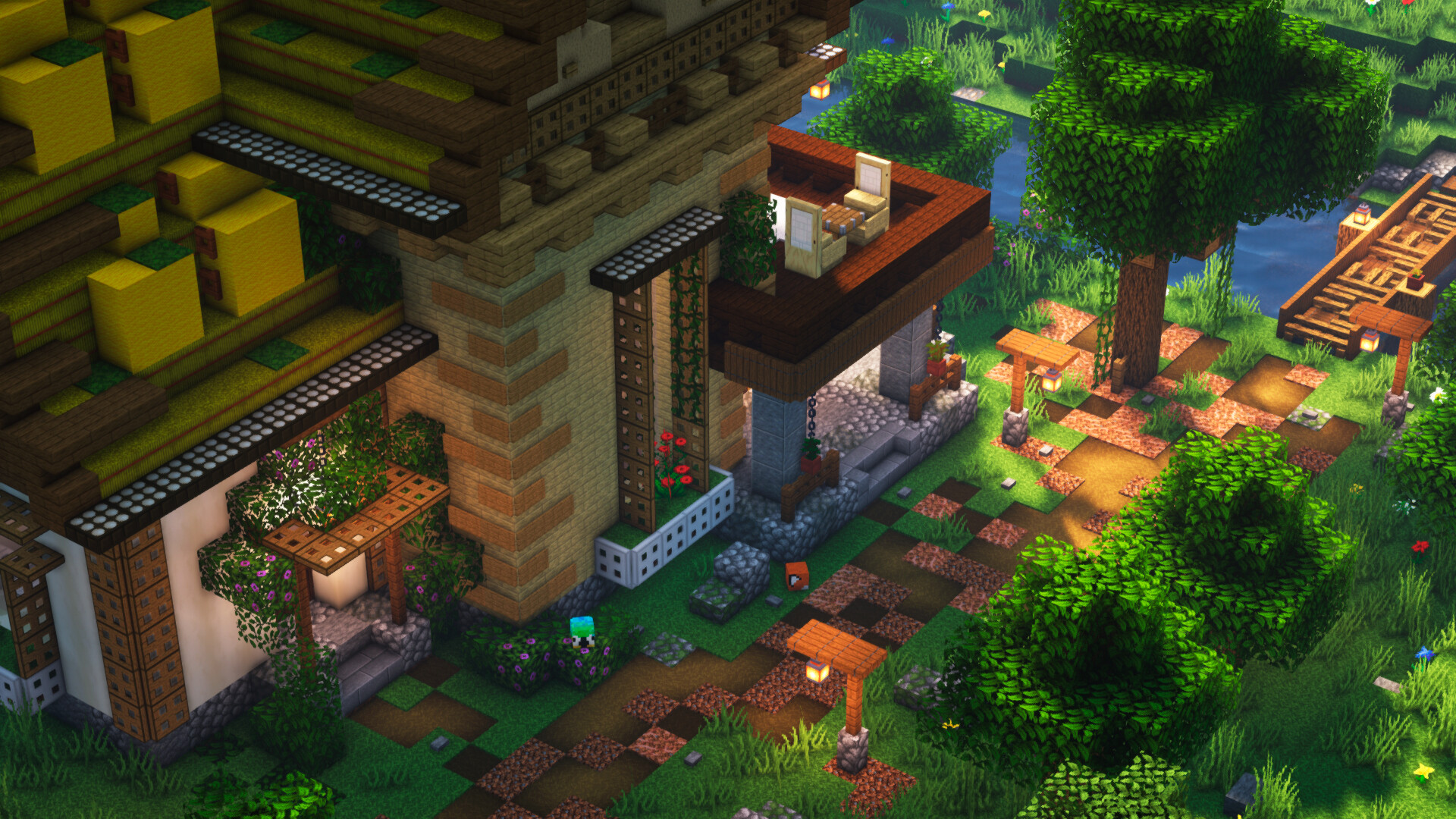 Large cozy house with interior [ Download ] Minecraft Map